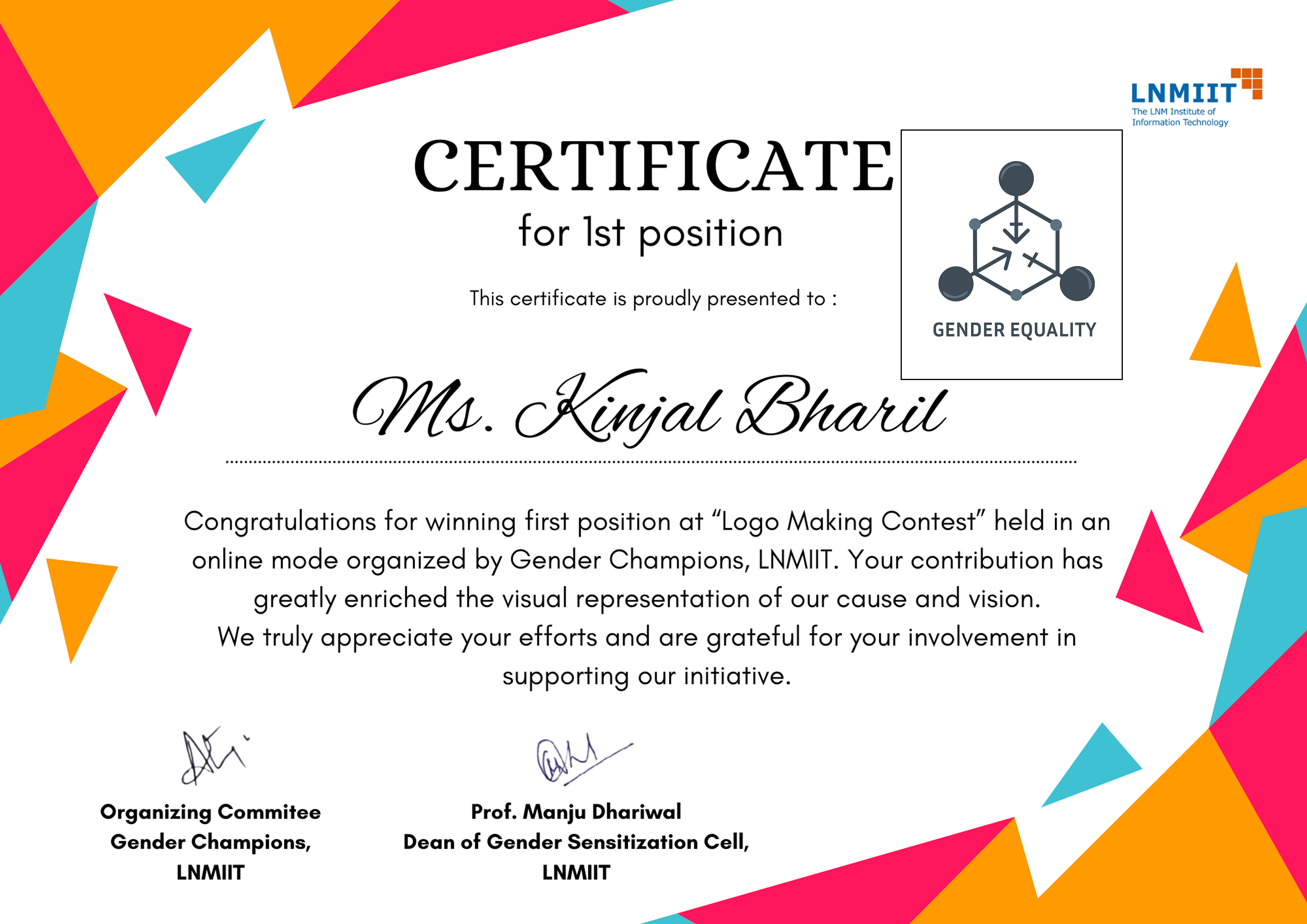 Kinjal Bharil - Portfolio